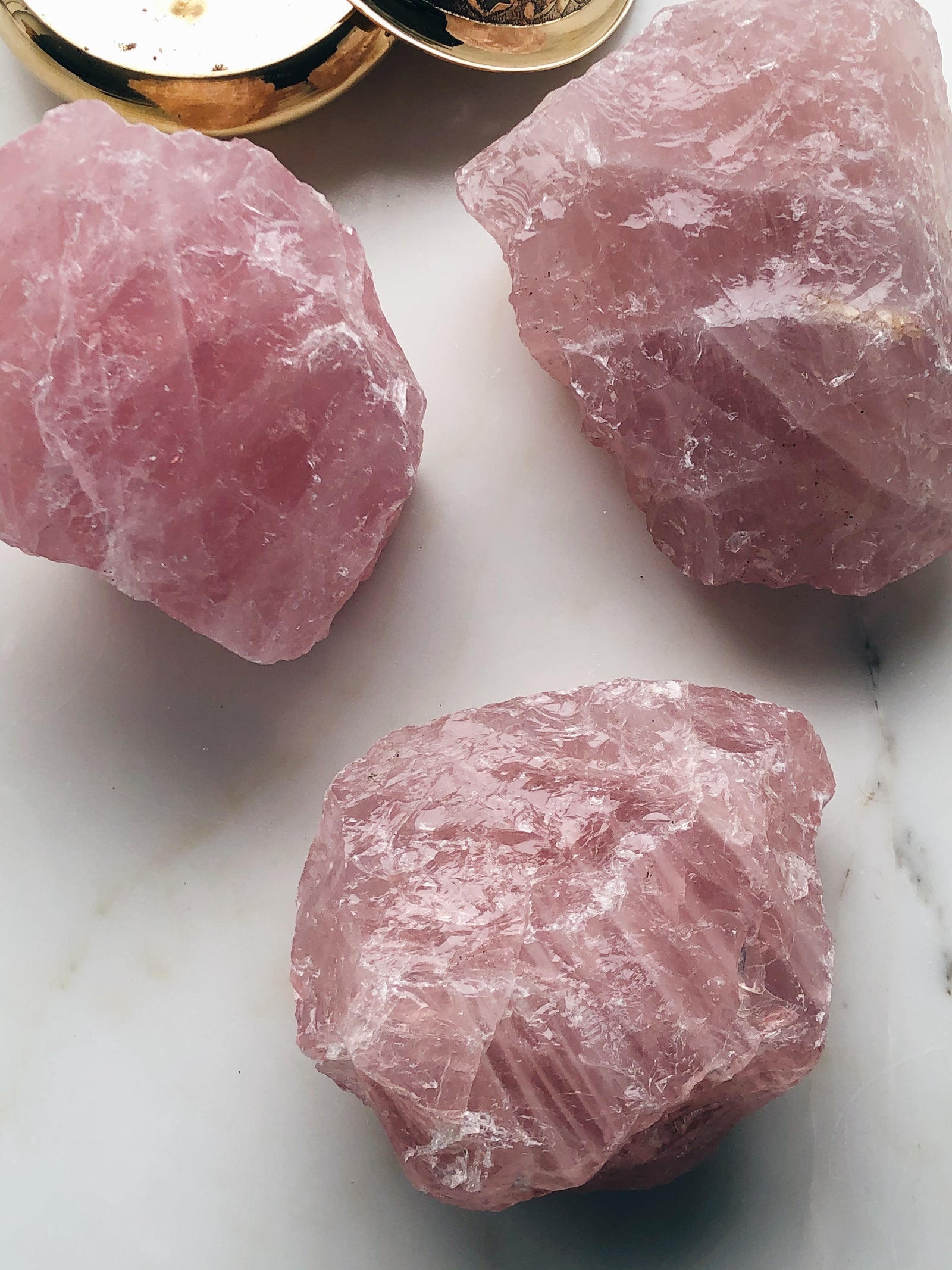 Kæmpe Rosakvarts Rå